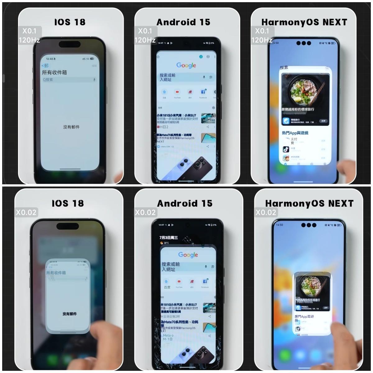 世界三大手機作業系統最新版本ISO18、Android15、HarmonyOS NEXT全方位橫向測評，你最中意哪一款！！！ | 耐美知識